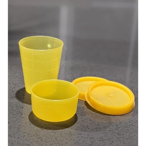Tupperware | Kitchen | Tupperware Smidgets Mini 2 Oz Containers Yellow ...